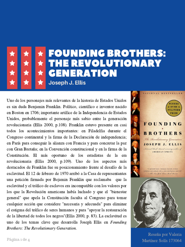 Reseña: Founding Brothers | PDF | John Adams | Thomas Jefferson