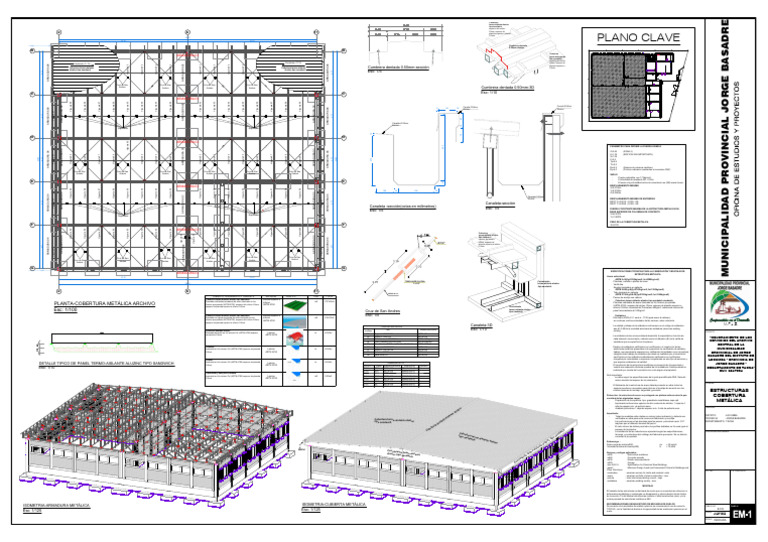 6.COBERTURA METALICA E1, E2, E3, E4 - 4 Planos - TERMINADO-EM-01 | PDF