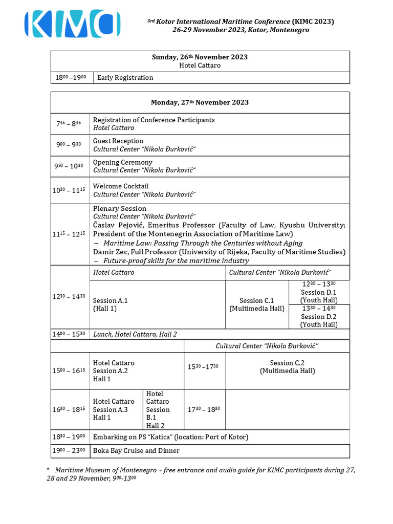 Draft Program - 231123 - 115701 | PDF