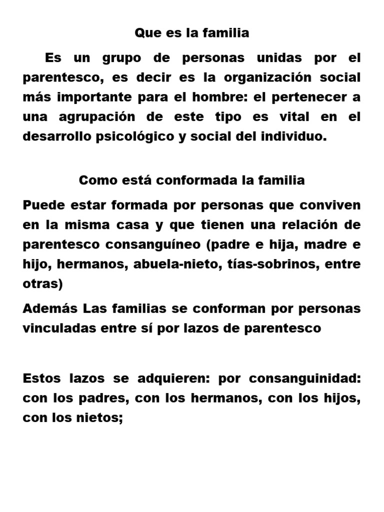 Que Es La Familia | PDF