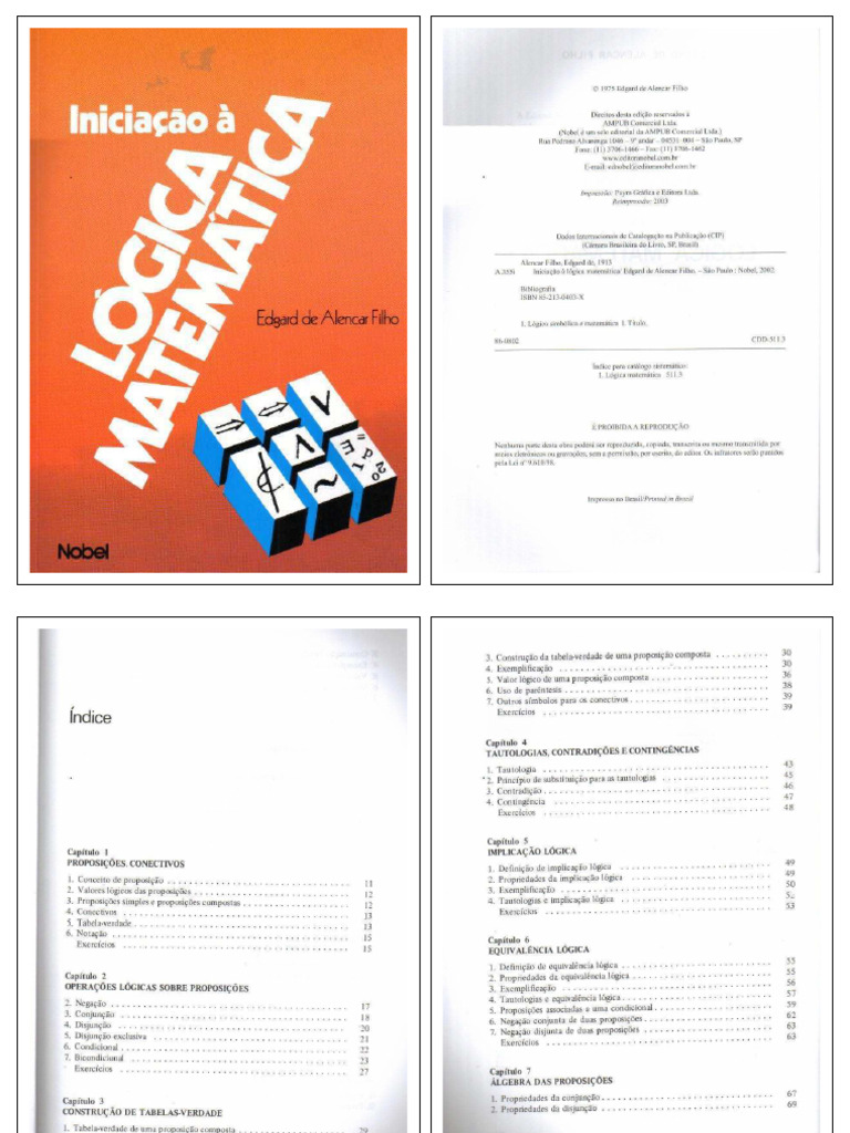 Iniciação a Lógica Matemática | PDF