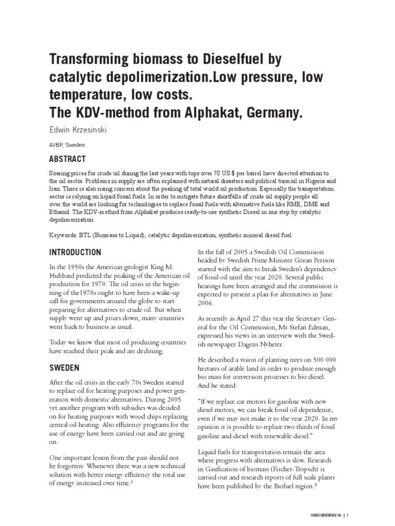 Alphakat Method | PDF | Diesel Fuel | Petroleum