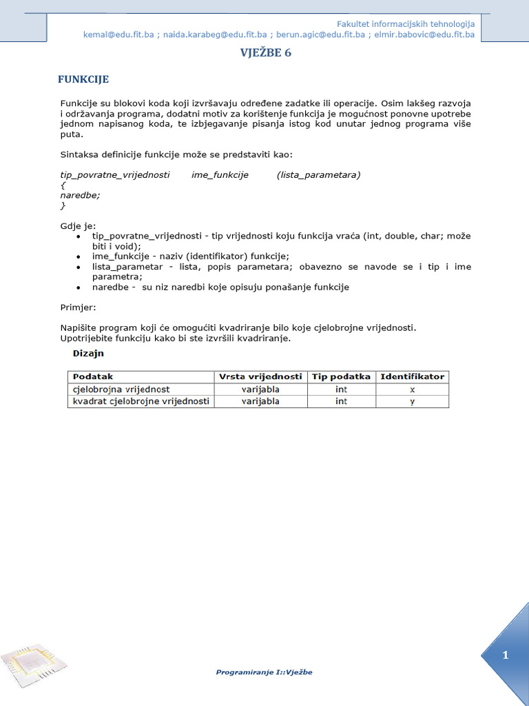 PR1 - Vjezbe 6 | PDF
