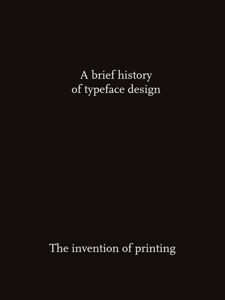 Type Lecture | Download Free PDF | Typefaces | Serif