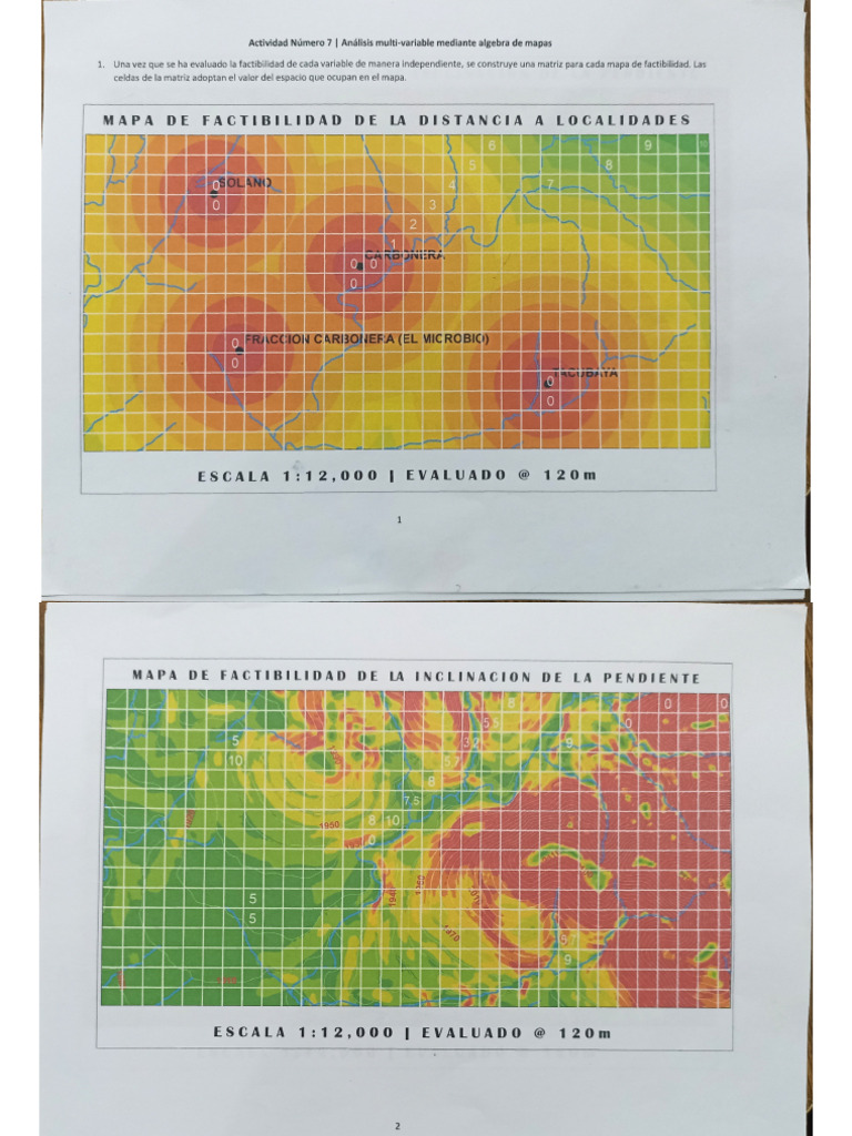 Act 07-Análisis multi-variable mediante álgebra de mapas | PDF
