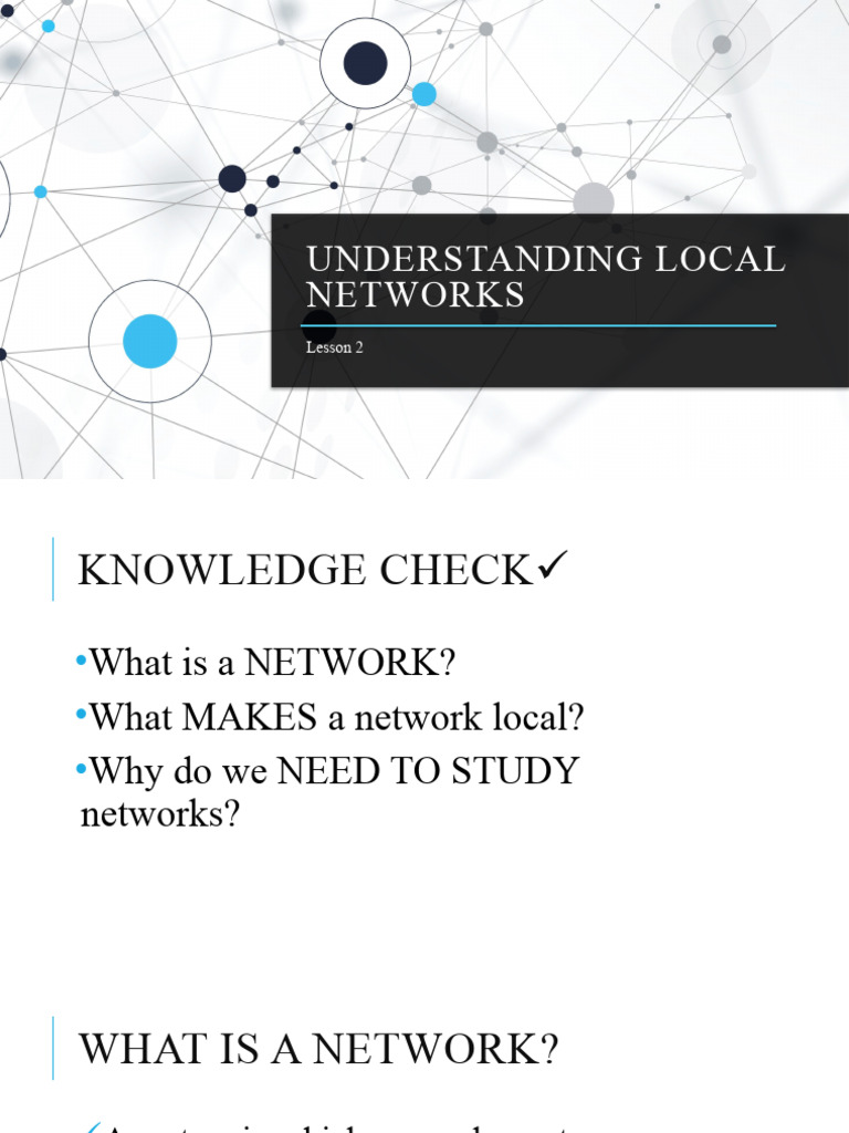Understanding Local Networks Basics | PDF | Technology & Engineering