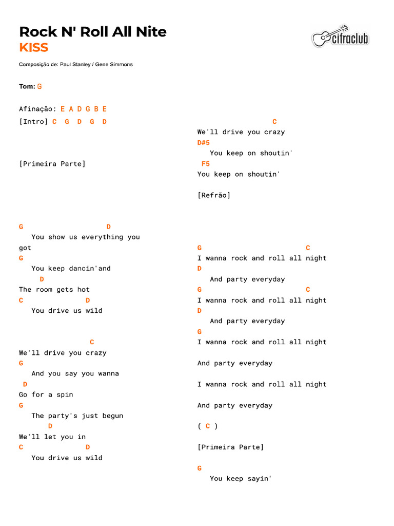 Rock N Roll All Nite | PDF