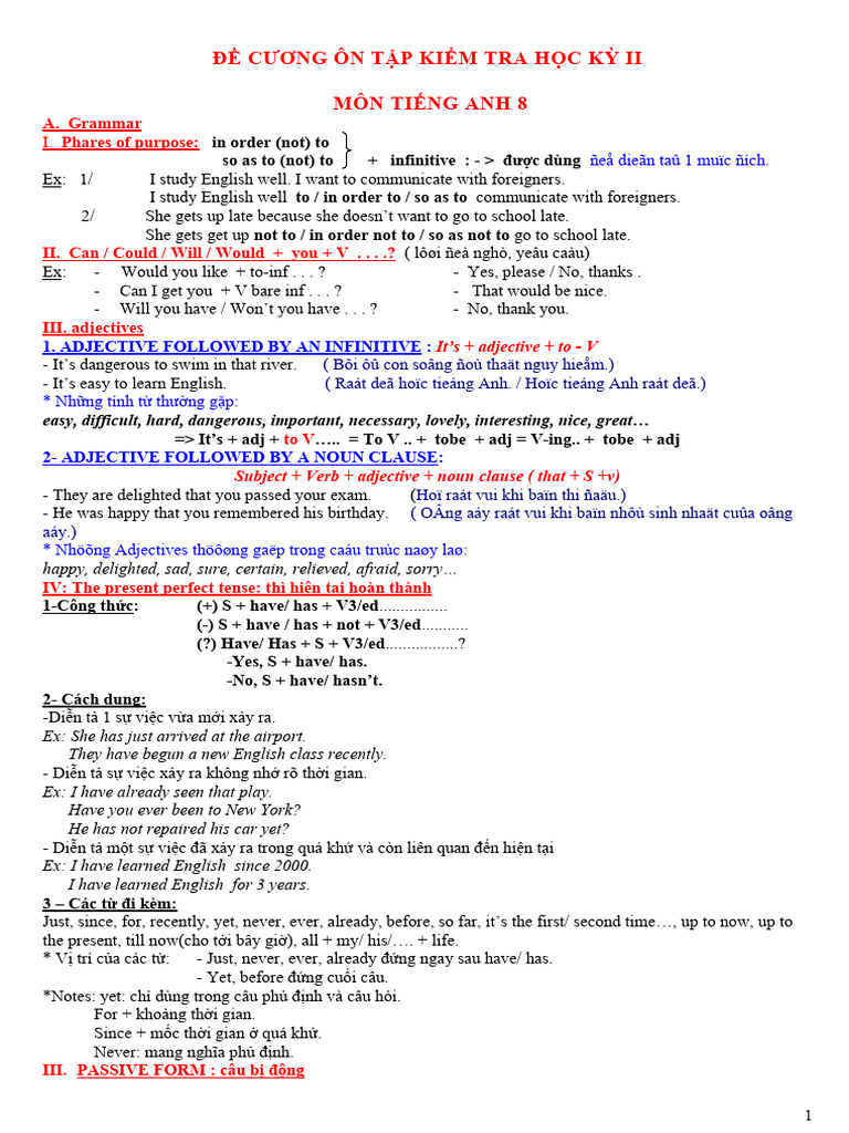 English Revision. Semester 2 - 8 - 2019 | PDF | Christmas | Adjective