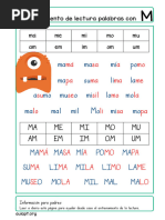 Cuadernillo Lectoescritura M, P, L, S | PDF | Comunicación humana ...