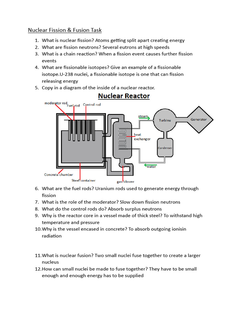 Nuclear Fission & Fusion | PDF