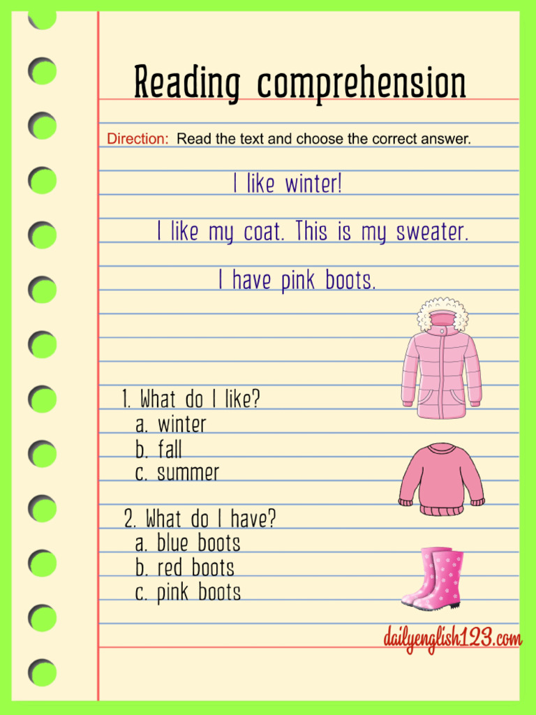 Reading Comprehension 7 | PDF