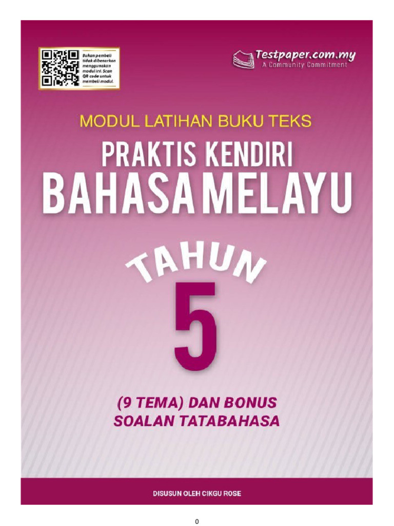 Modul Latihan Buku Teks Praktis Kendiri Bahasa Melayu Tahun 5 9 Tema Lengkap | PDF | Karier ...