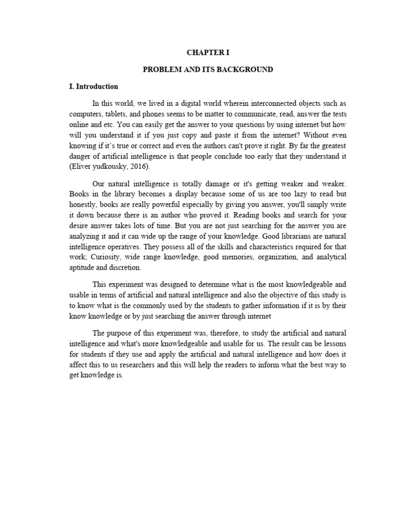 CHAPTERS-1-3 Research | PDF | Artificial Intelligence | Intelligence (AI) & Semantics