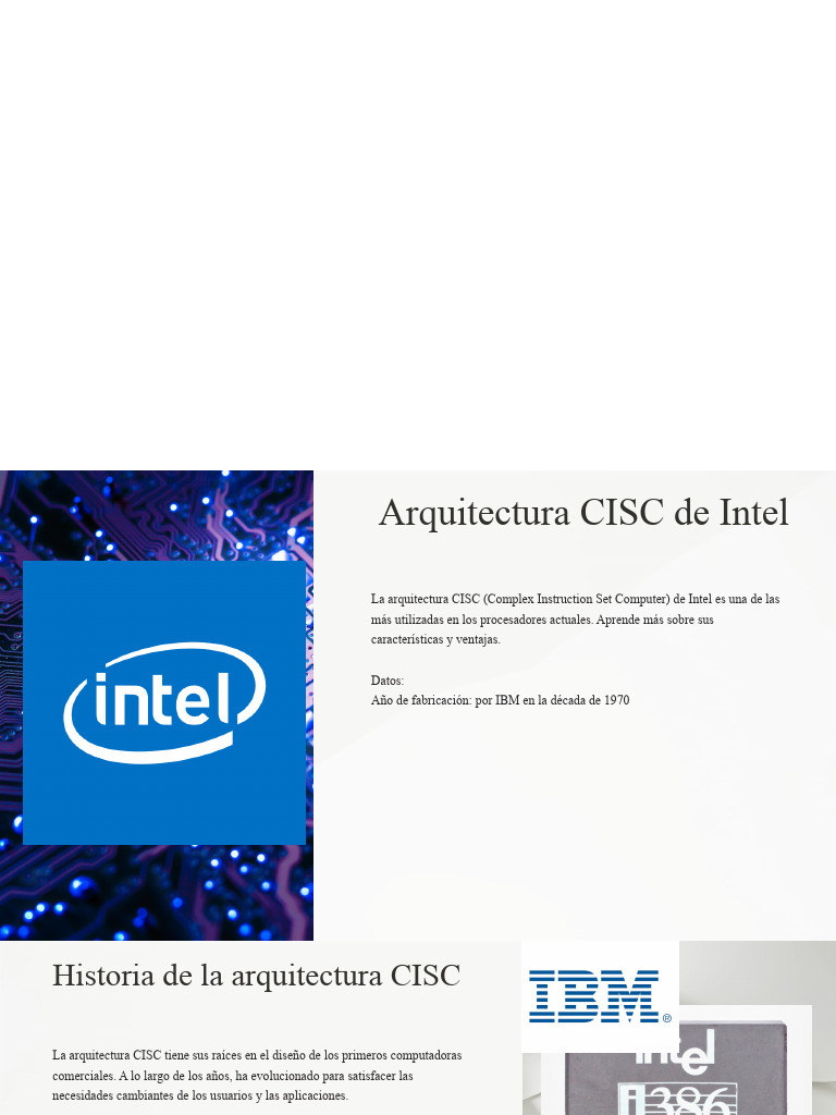 Arquitectura CISC de Intel | PDF | Arte | Informática