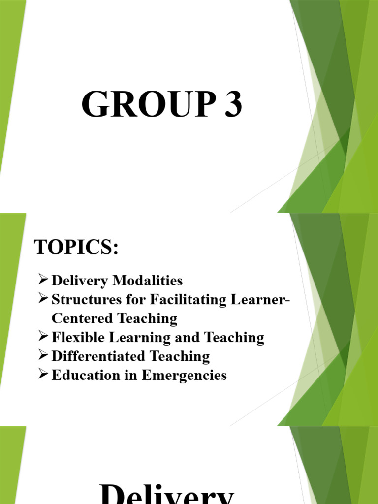 Group 3 Ped 5 | PDF | Differentiated Instruction | Learning