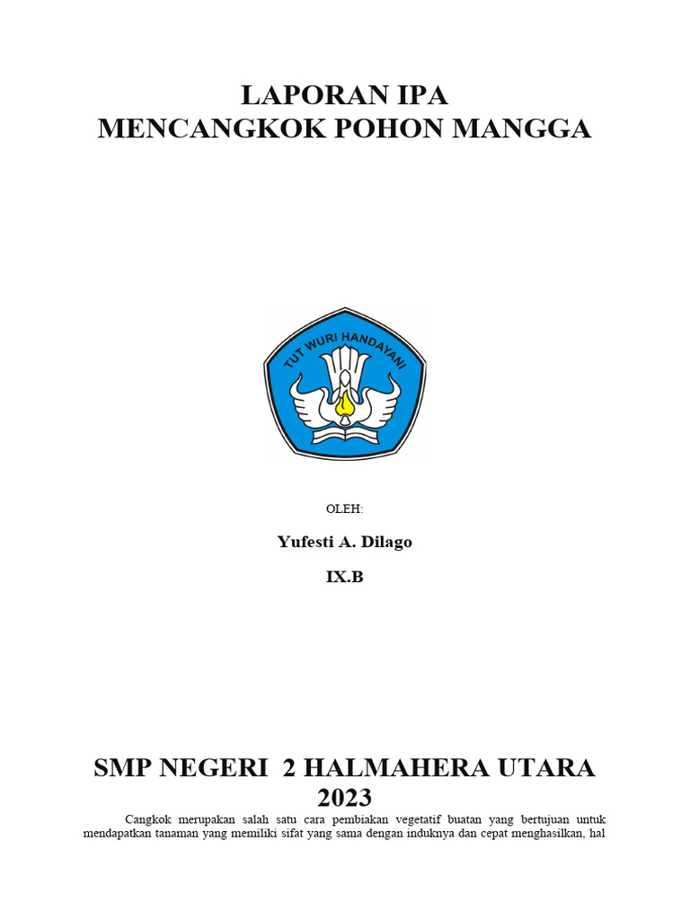 Laporan Mencangkok | PDF | Griya & Taman | Teknologi & Rekayasa
