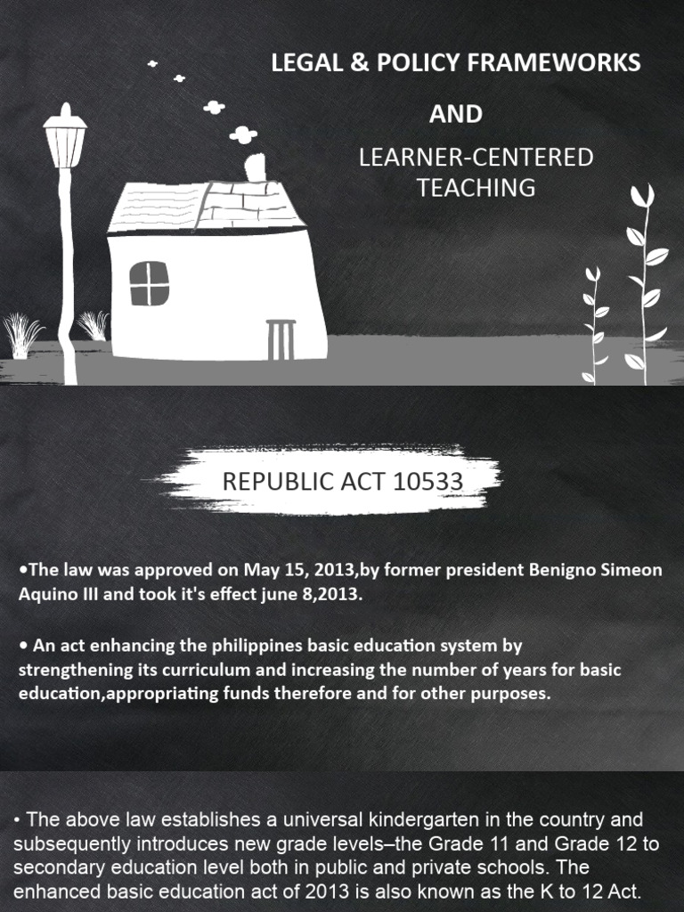 Legal & Policy Frameworks AND: Learner-Centered Teaching | Download ...