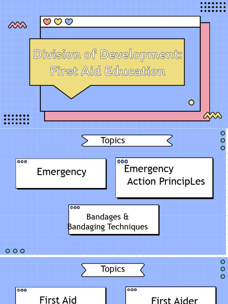 Chapter 7 Dimension of Development First Aid Education Powerpoint ...