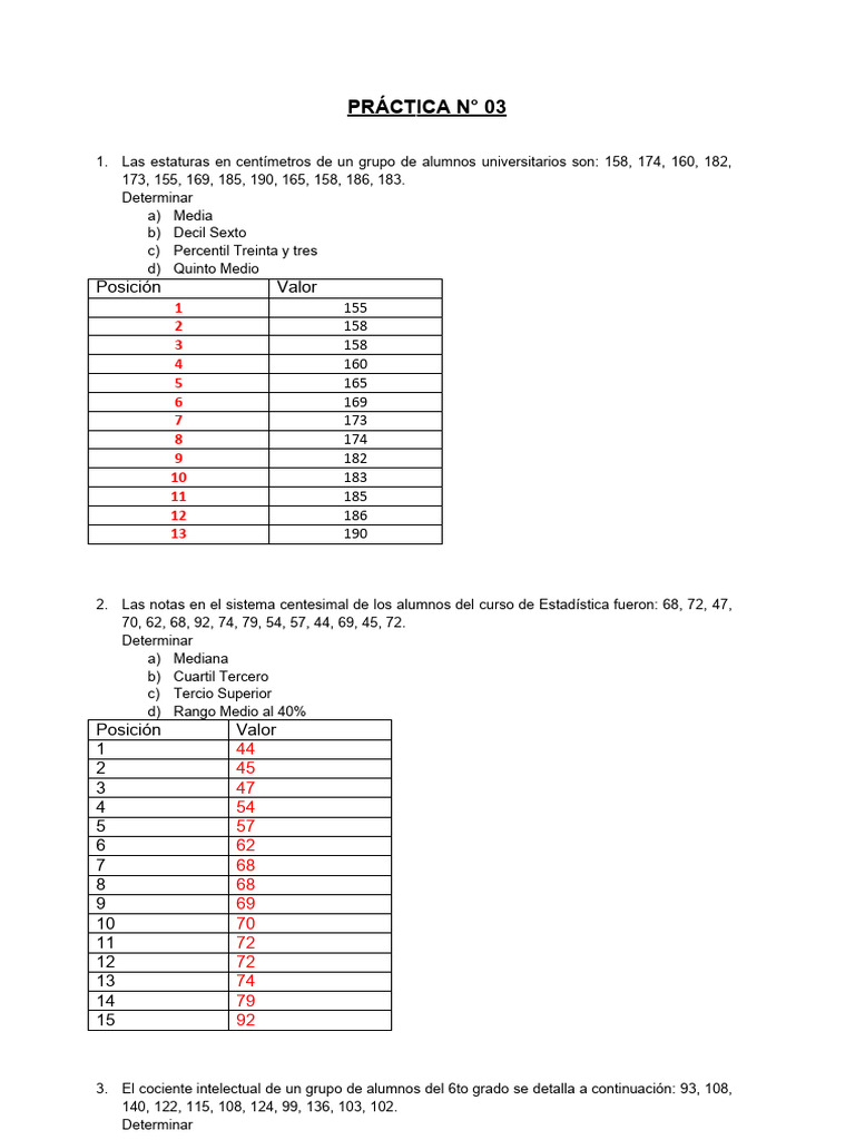 Practica Dirigida 03 | PDF