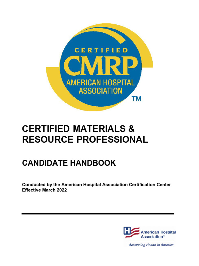 Aha Cc Cmrp Handbook Pdf Procurement Regulatory Compliance