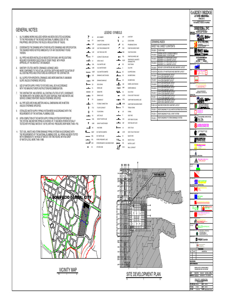 General Notes | PDF | Sanitary Sewer | Basement