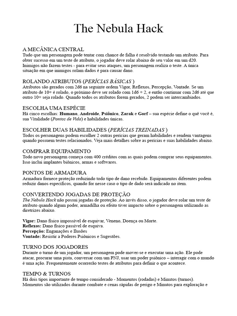 The Nebula Hack | PDF | Tempo | Percepção