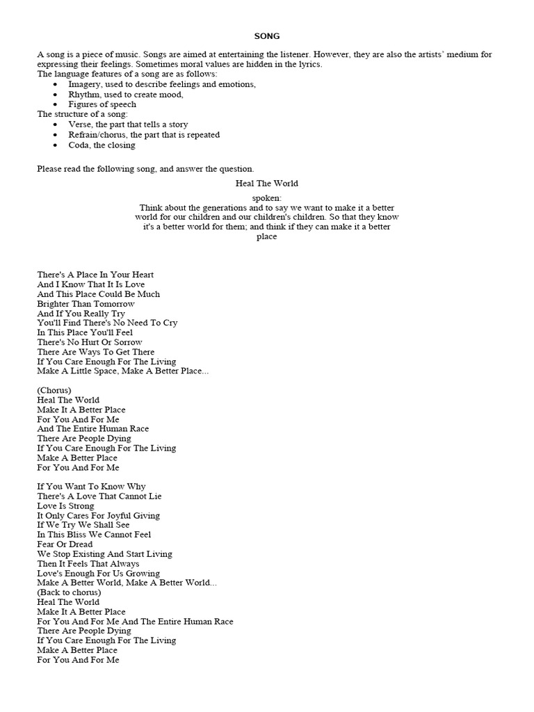 Song Xi | PDF | Refrain | Feeling