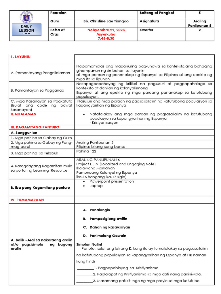 Group 5 (Grade 5) Updated 1 | PDF
