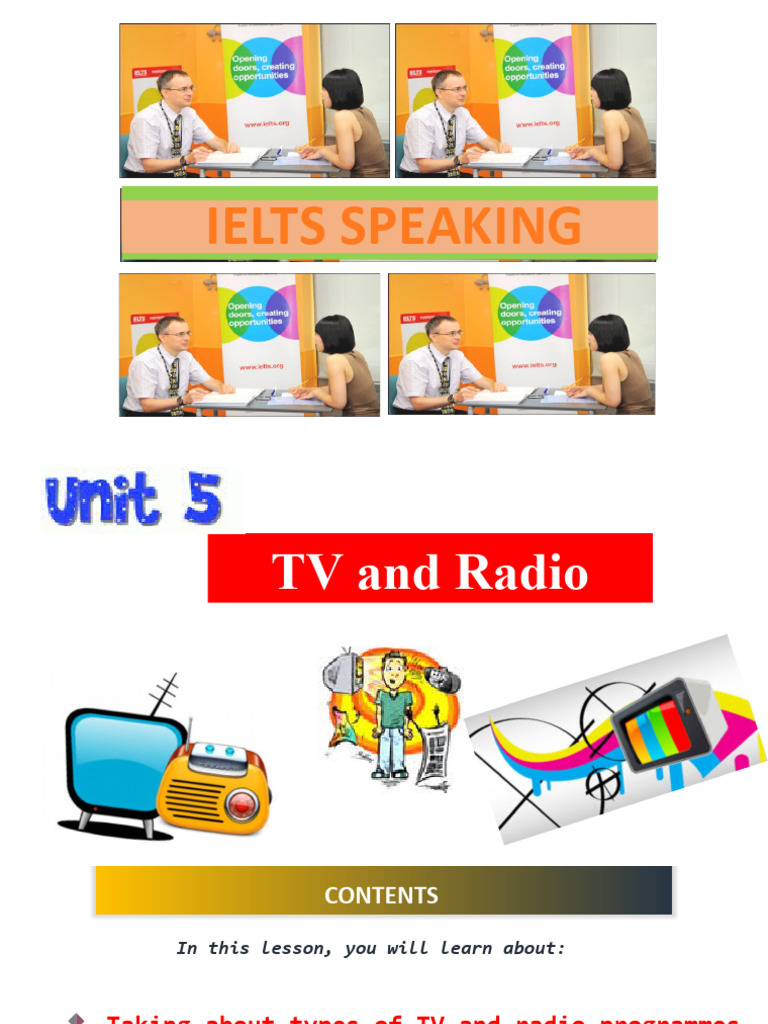 Unit 5 Speaking Tv And Radio Pdf Language Development Vocabulary