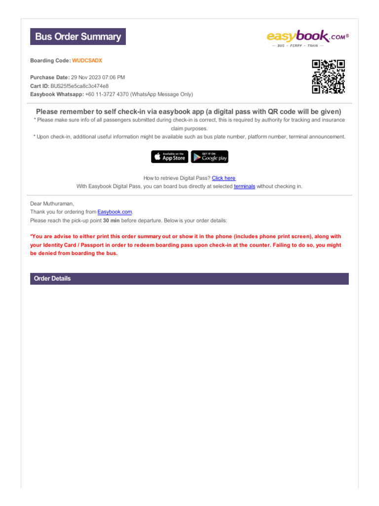 Order Summary | PDF | Travel Visa