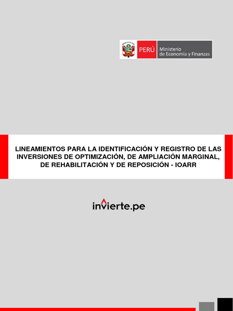 Lineamientos IOARR | PDF | Factores de producción | Diseño