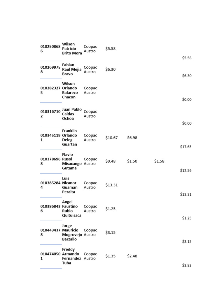 Vouchers de Pago de Conductores | PDF