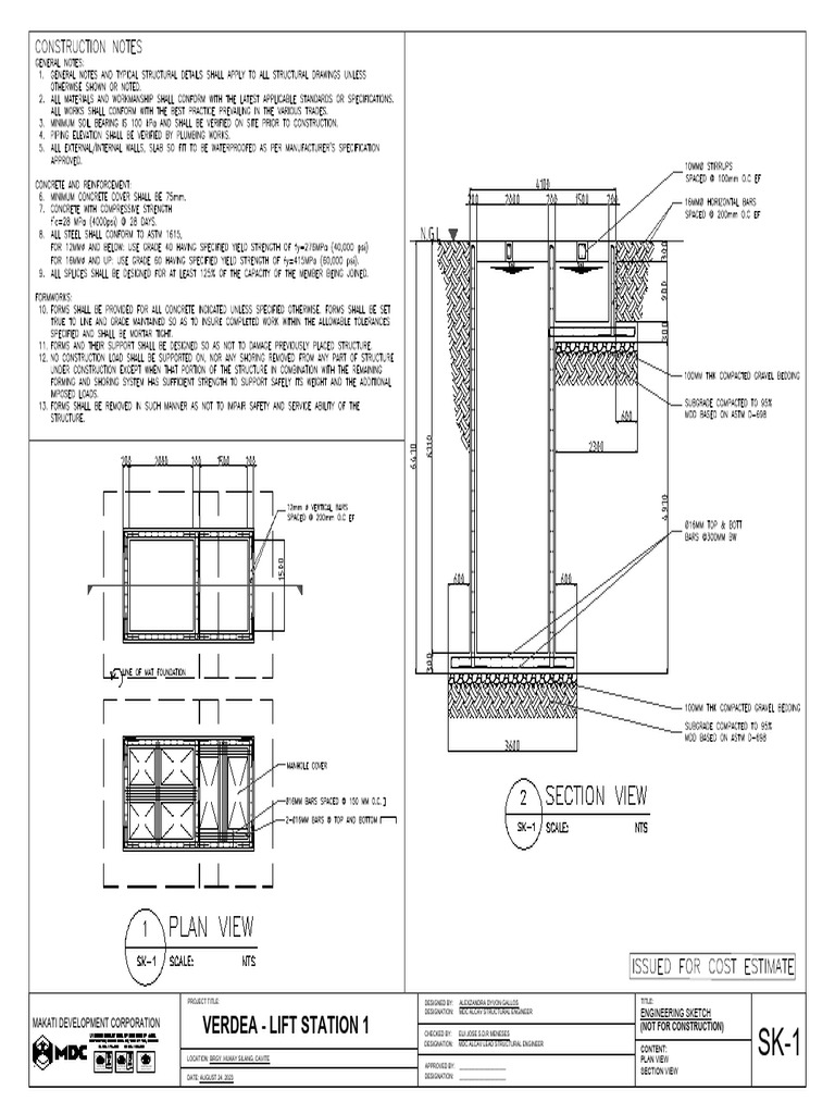Verdea-Lift Station 1-Rev2 (For Estimate) | PDF | International ...