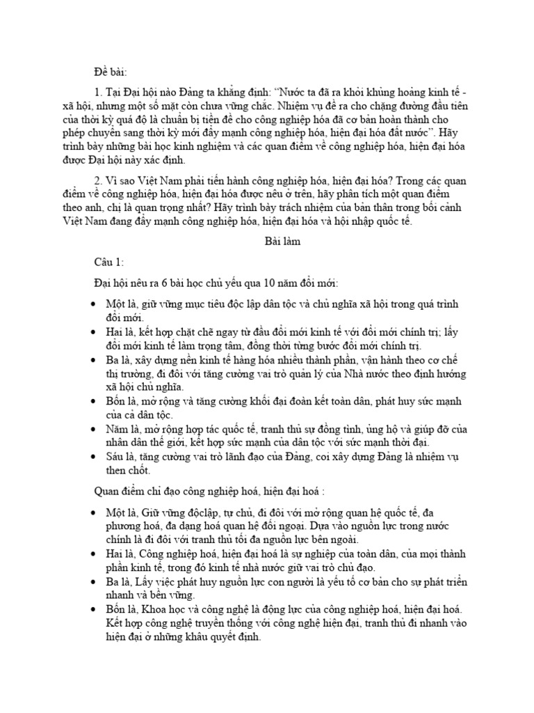 Lịch sử Đảng Cộng Sản Việt Nam k47 | PDF