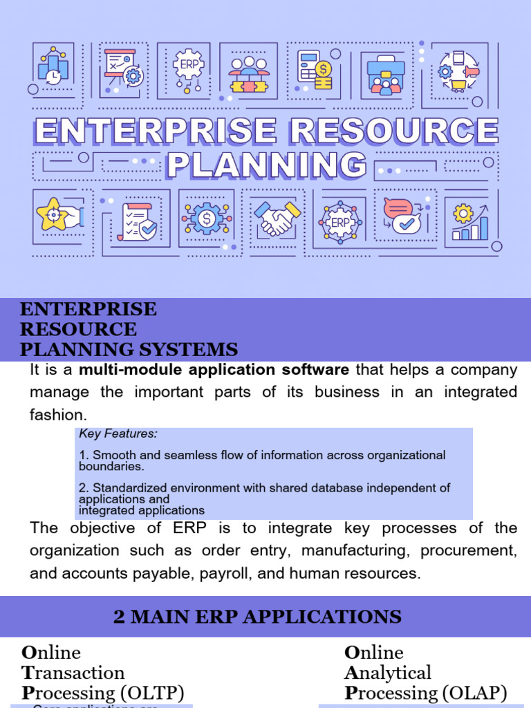 Comprehensive Guide to ERP Systems | PDF | Data Warehouse | Enterprise ...