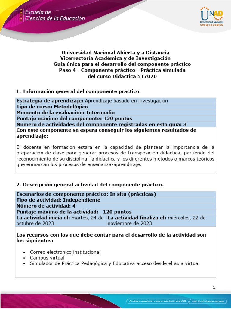 Guía para El Desarrollo Del Componente Práctico - Unidad 3 - Paso 4 - Componente Práctico ...