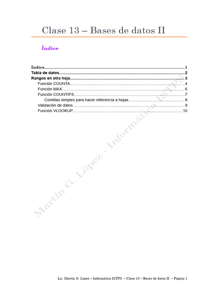 Bases de Datos II | PDF | Hoja de cálculo | Informática
