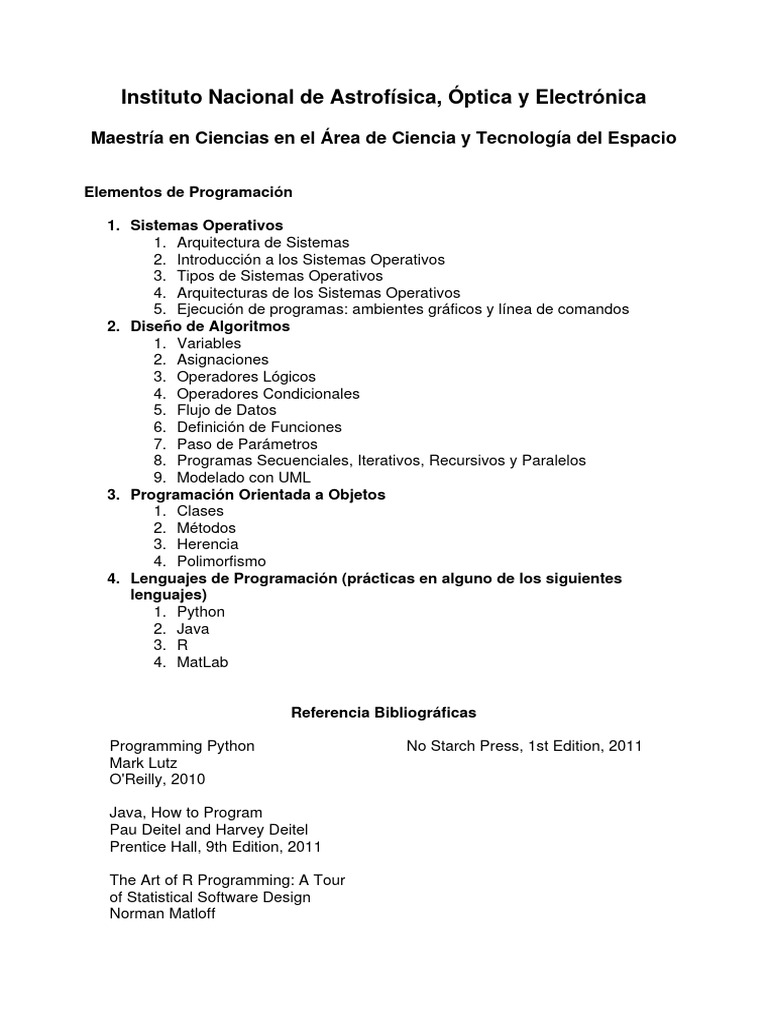 Elementos de Programacion | PDF