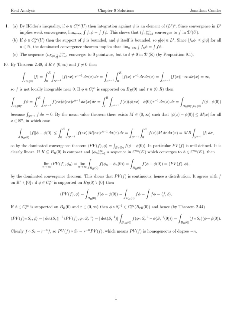ch9 Folland | PDF | Real Analysis | Functional Analysis