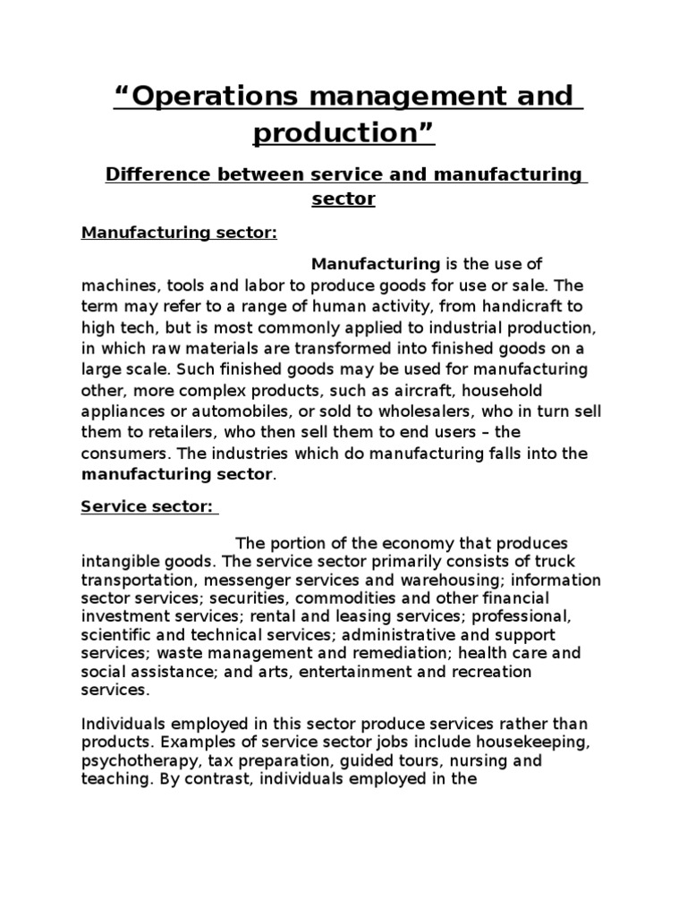 Operations Management and Production | PDF | Inventory | Goods