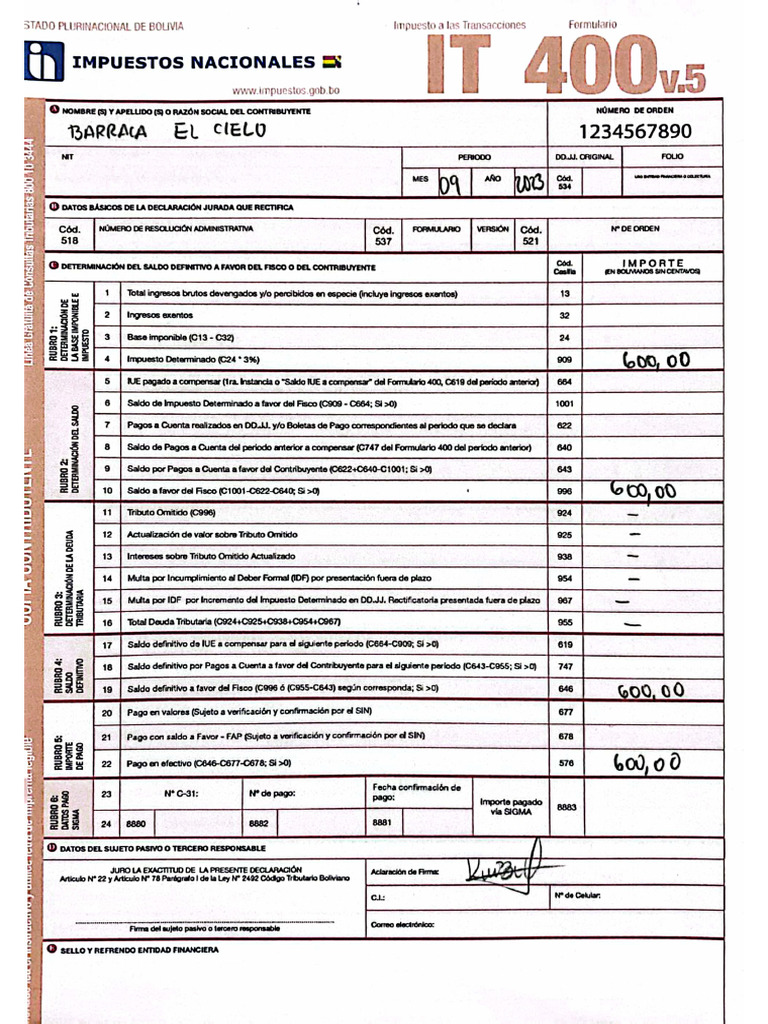 Formulários 400 | PDF