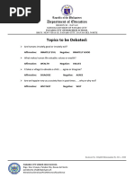 High School Debates 2025 | PDF