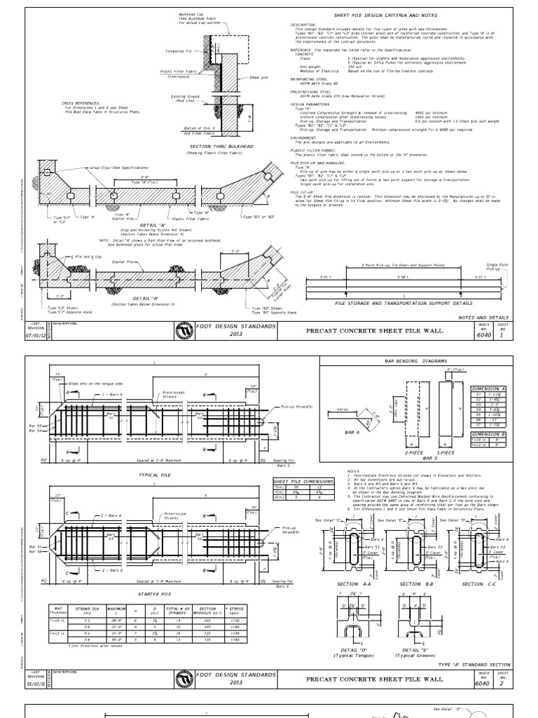 Sheet Pile Design Criteria and Notes | Download Free PDF | Deep ...