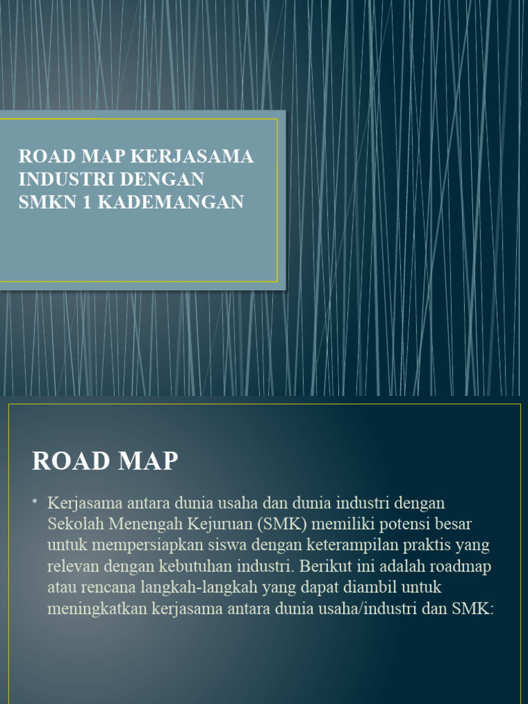 Road Map Kerjasama Industri Dengan SMKN 1 Kademangan | PDF
