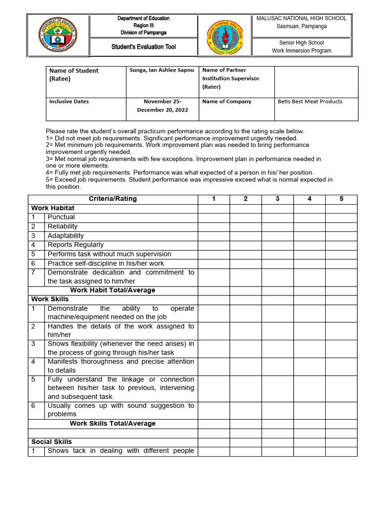 Evaluation | PDF | Behavior Modification | Cognition