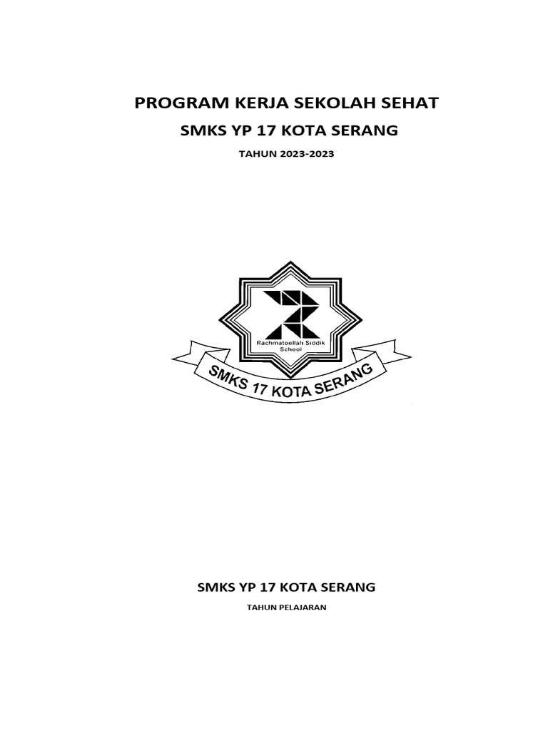 Program Kerja Sekolah SMKS 17 Kota Serang | PDF
