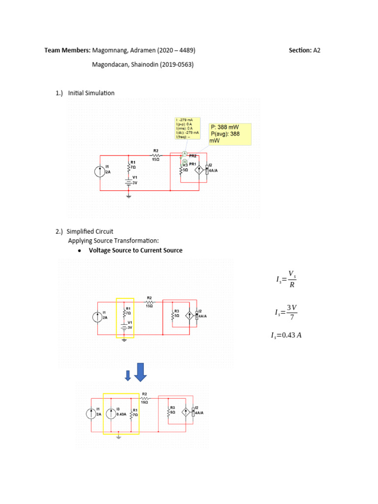 Simulation Task | PDF | Series And Parallel Circuits | Electricity