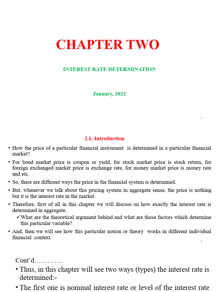 Financial Econ Chapter 2 | PDF | Bonds (Finance) | Interest