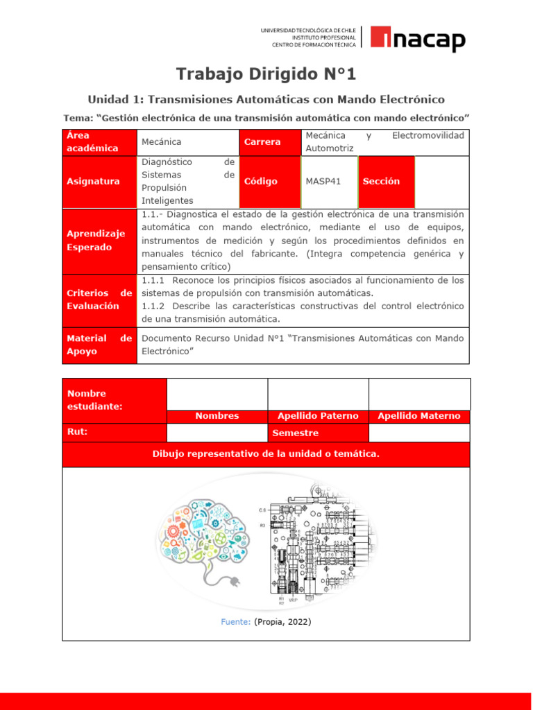 Masp41 U1 TD1 | PDF | Engranaje | Tecnología de vehículos