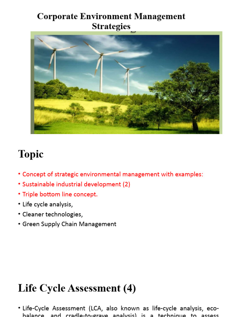 Life Cycle Assessment | PDF | Life Cycle Assessment | Supply Chain ...